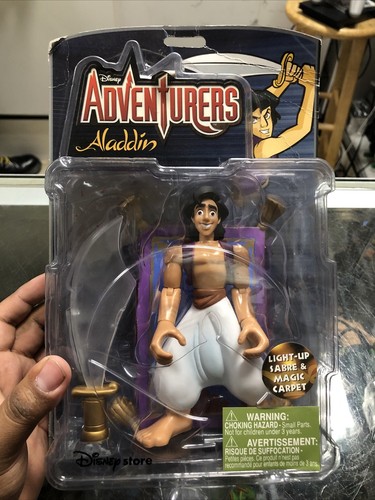 Disney Store Exclusive Adventures ALADDIN Figure w/ Light Up Sabre and ...