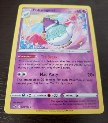 Polteageist 083/189 - Darkness Ablaze - Uncommon - Pokemon Card TCG ...