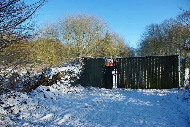 Photo 6x4 Enigmatic premises Faygate The sign warns of demolition, but ...
