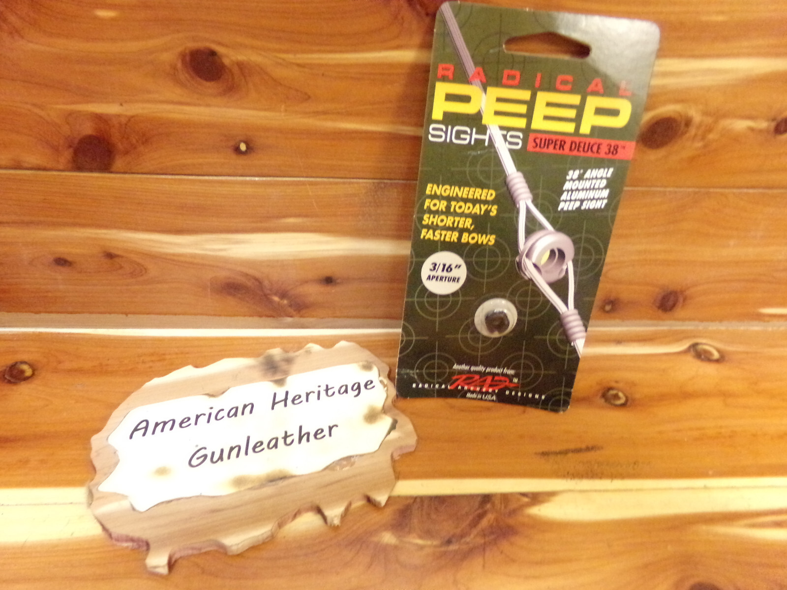 #25039 RADICAL Aluminum Peep Sights Super Deuce 38' Angle 3/16 ...