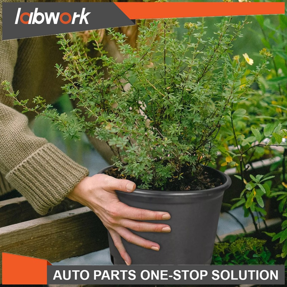 Labwork 1/2/3/5/7/10/15/20/25Gallon Plastic Nursery Pots Garden Plant ...