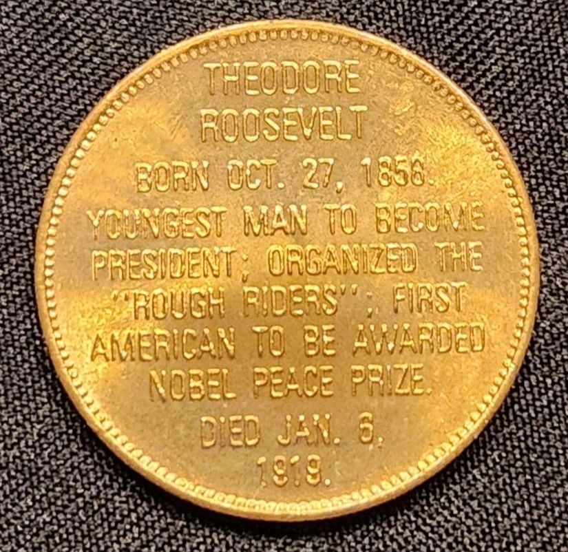 1968 Franklin Mint Shell Oil Presidential Hall Of Fame Theodore ...