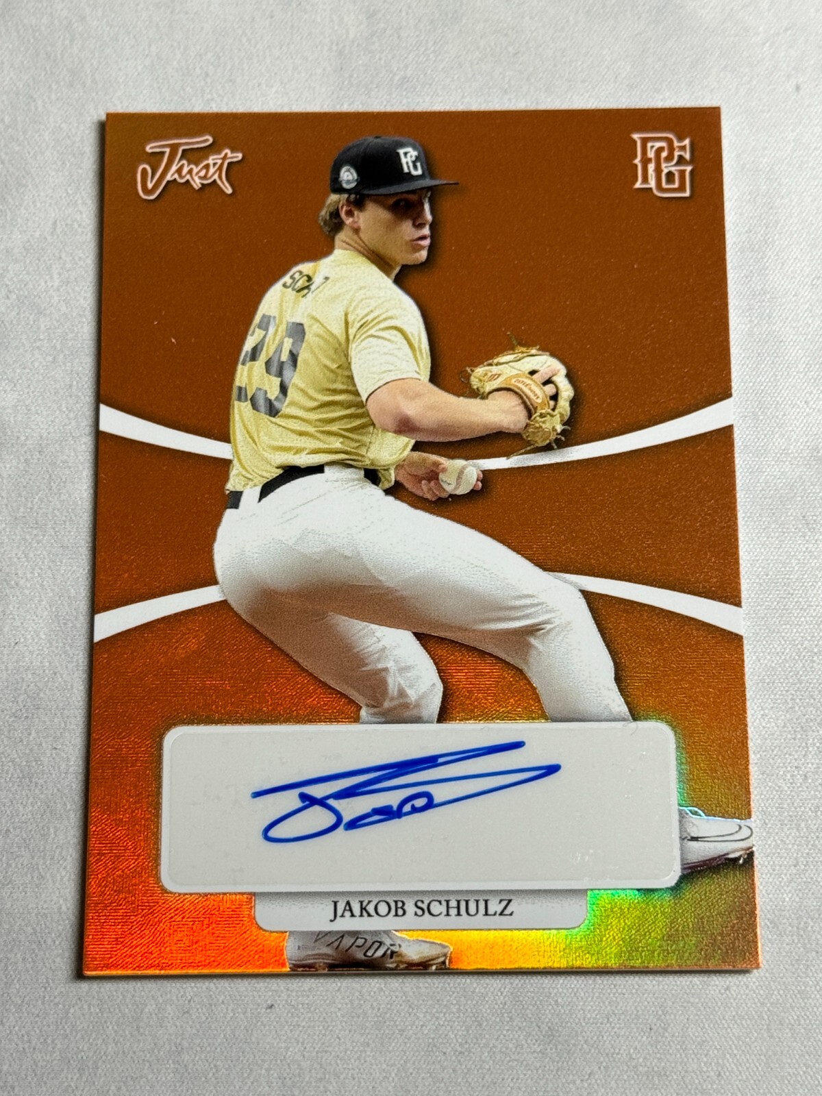 2022 Leaf Perfect Game National Showcase Orange Jakob Schulz Auto /9 | eBay