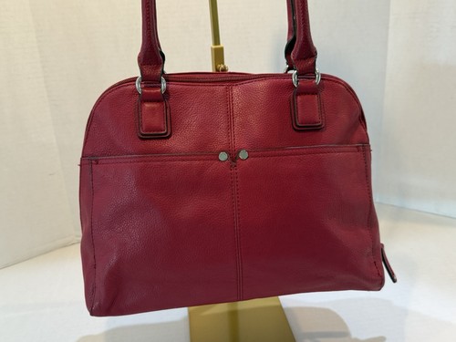 TIGNANELLO Women's Red Genuine Leather Handbag Shoulder Bag Multiple ...