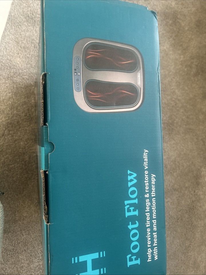 HoMedics Foot Flow Mobility Booster Vibration Foot Massager w/ Heat, 20 ...