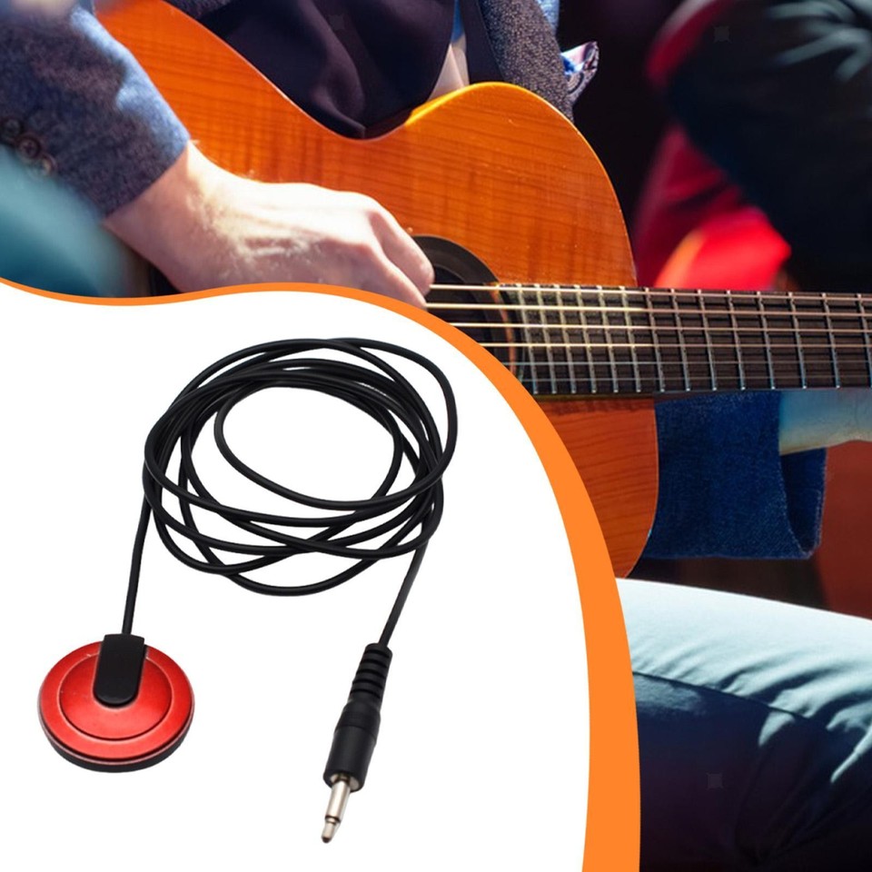 Pickup Mic Acoustic Guitars Pickup with 1.2M Cable Universal Spare ...