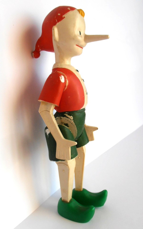1930s Vintage USSR Russian Soviet Crushed Plastic Toy Doll PINOCCHIO ...