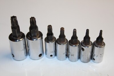 MAC TOOLS 3/8" 1/4" DRIVE TORX BIT SOCKET DRIVER SET USA | eBay