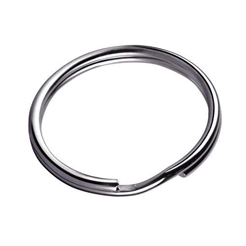 100PCS Key Rings 1 Inch, Key Rings Metal Keychain Rings Split Keyrings ...