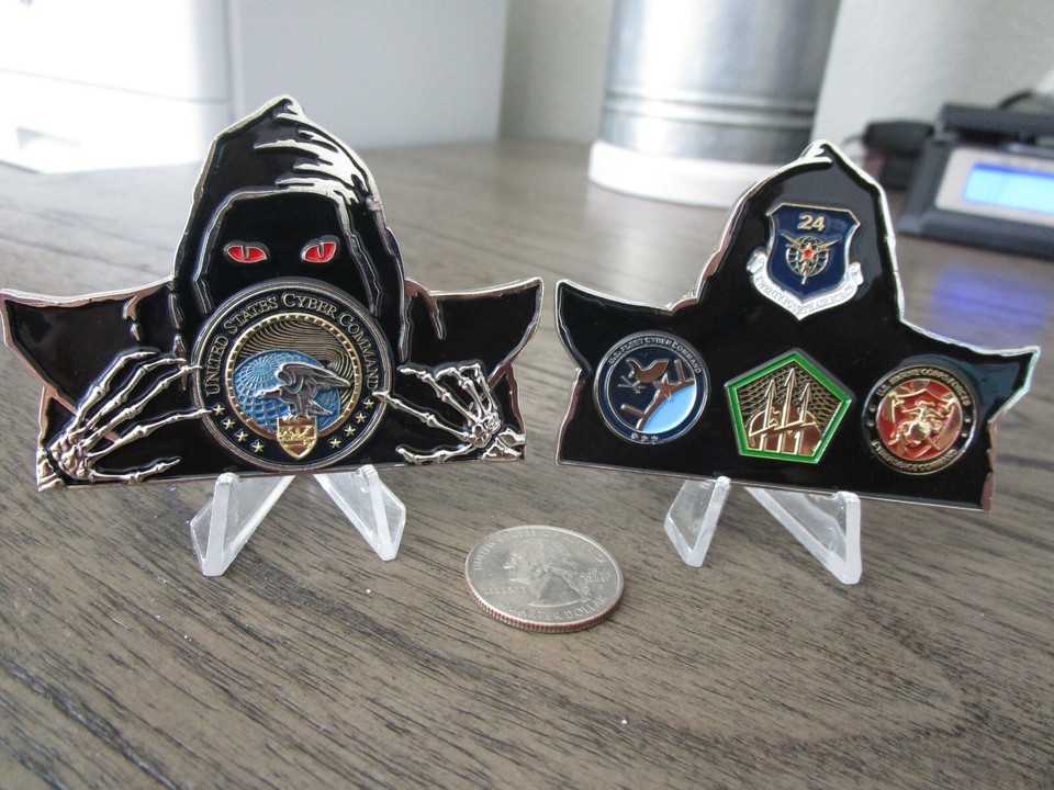Reaper Watcher CYBERCOM USN USAF CYBER Challenge Coin | eBay