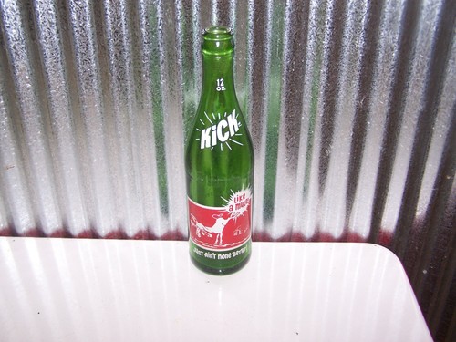 Vintage KICK Soda Bottle LIKE A MULE | eBay
