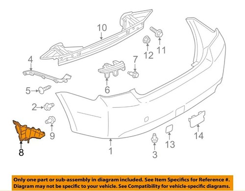 2015-2016 OEM SUBARU Impreza Rear Bumper Side Cover Right RH 57731FJ350 ...