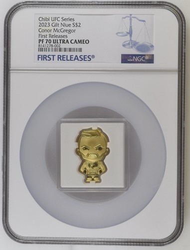 2023 Niue Gold Gilt UFC Connor McGregor 1oz Silver Chibi Coin NGC PF70 ...