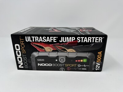 NOCO GB20 500 Amp Boost Sport UltraSafe Lithium Jump Starter Free ...