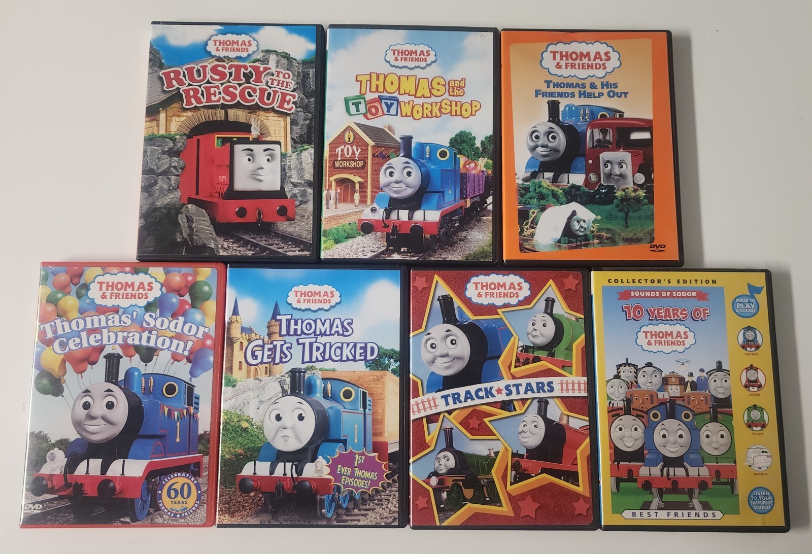 Lot Of 7 Thomas the Tank Engine Thomas & Friends Classic DVDs Bundle ...
