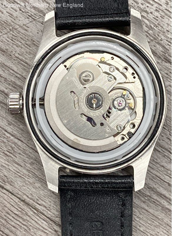 Unbranded Dial w. TMI NH35A Movement Automatic Watch Silver Tone Case ...
