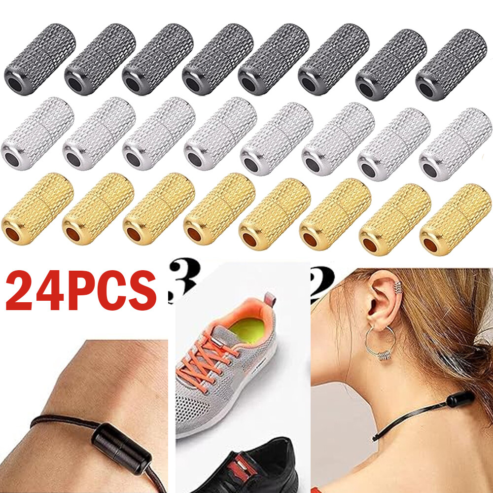 24PCS Smart Laces Buckle Shoe Laces Lock Metal No Tie Shoelaces for and ...