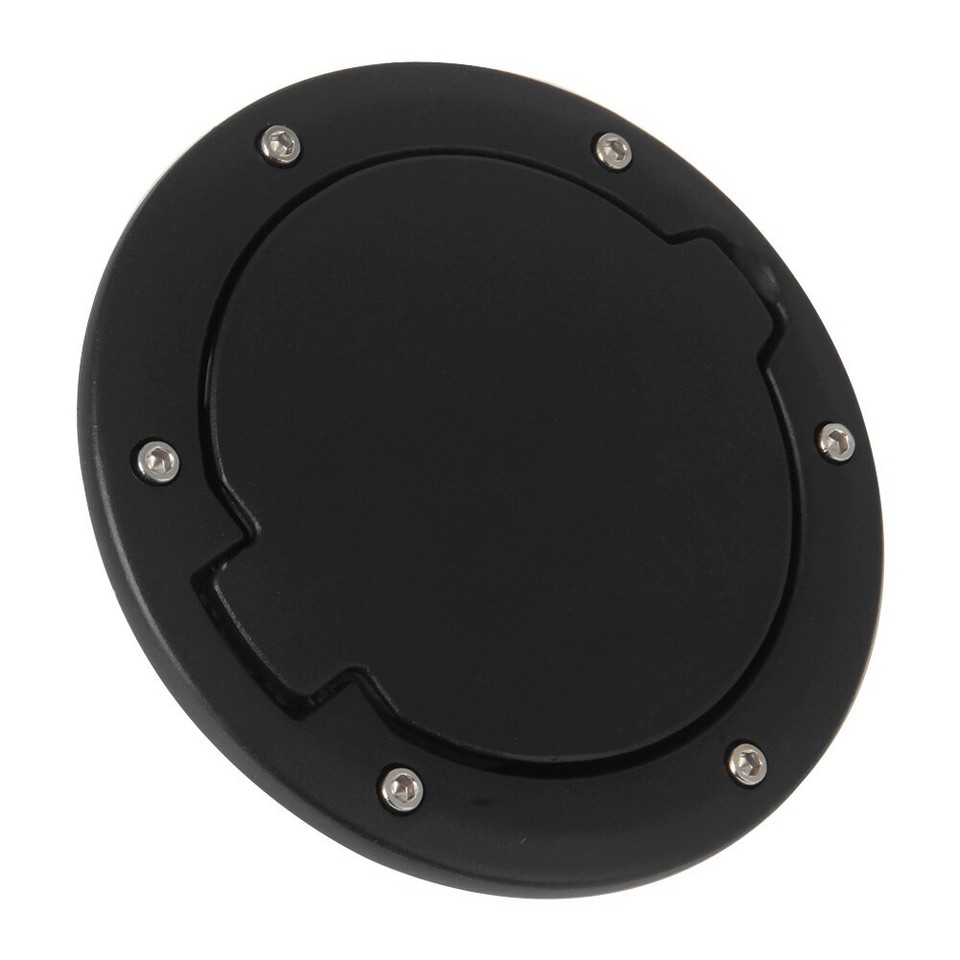 Gas Cap Cover Black Fuel Tank Door Fuel Filler Door for Jeep Wrangler ...