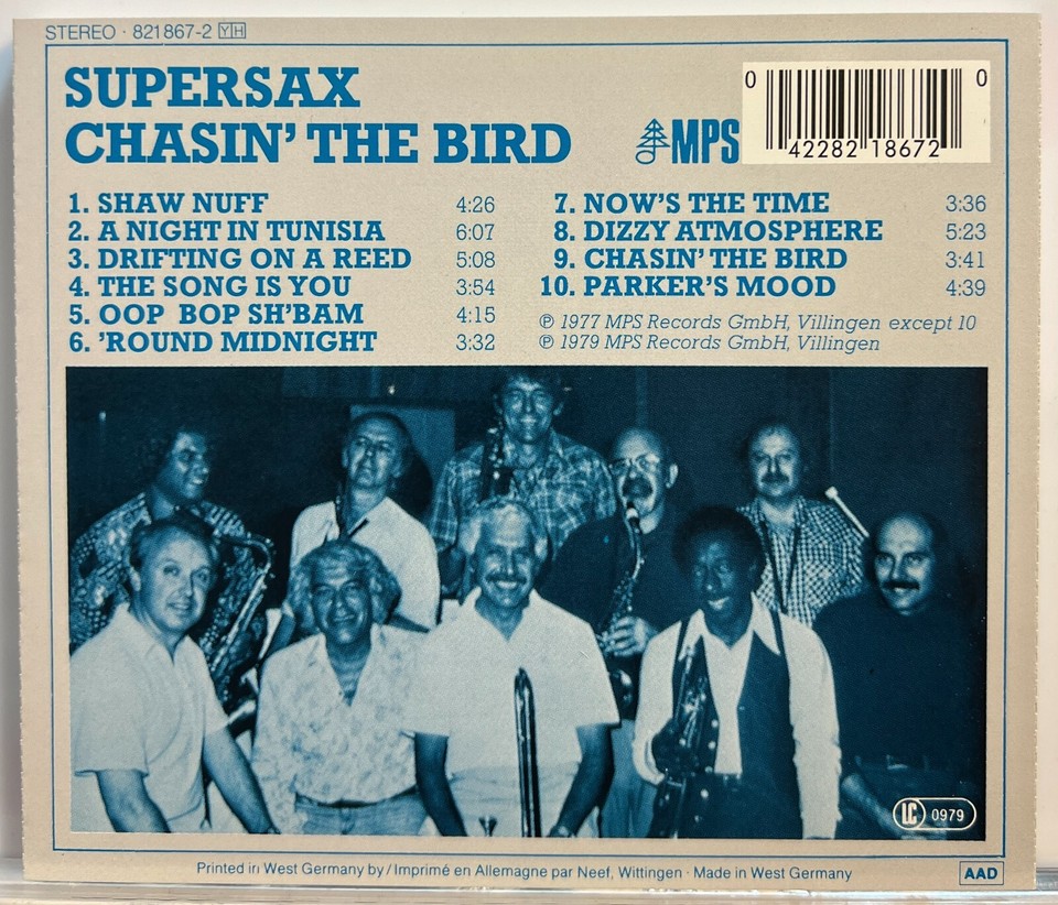 Supersax : Chasin' The Bird (CD 1984 MPS Records) *Rare* *Very Good* | eBay