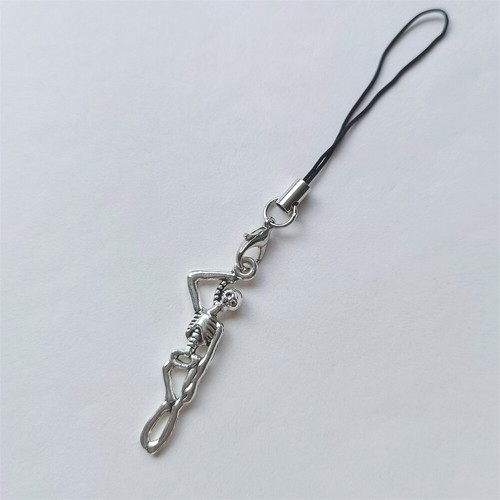 Women Men Phone Chain Small Skull Straps Key Holder Decor | eBay