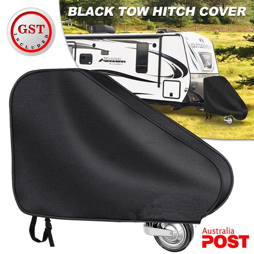 600D Heavyduty Caravan Drawbar Tow Hitch Cover Camper Trailer Black ...
