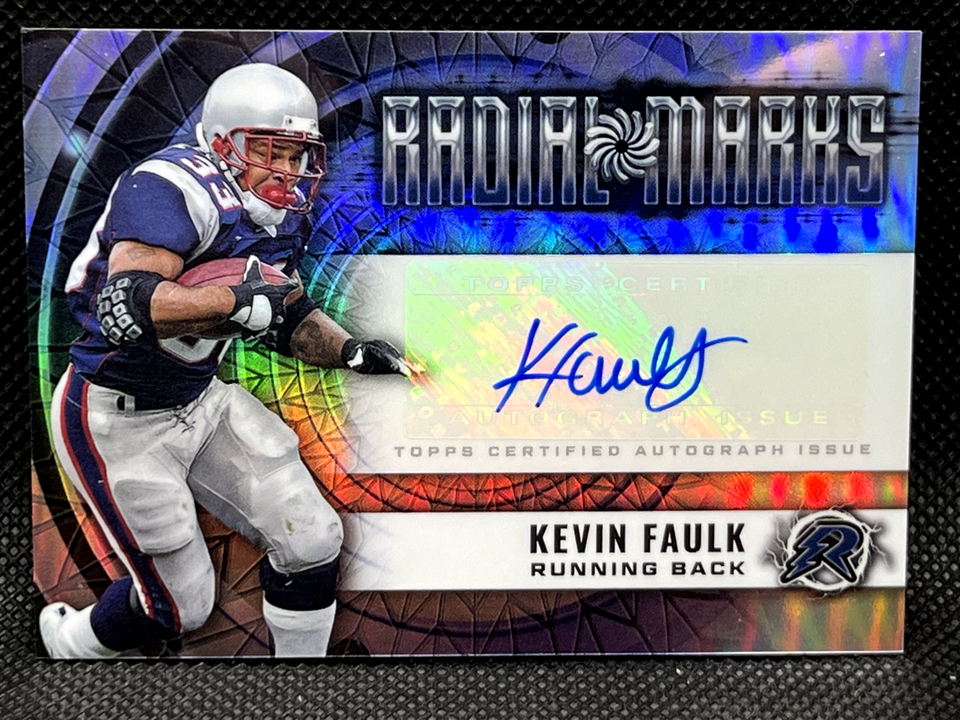 Kevin Faulk 2024 Topps Resurgence- Radial Marks Auto#RM-KF New England ...