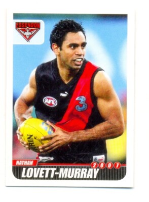 2007 AFL Herald Sun Common card #55 - Nathan Lovett-Murray - Essendon ...