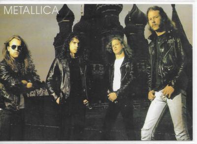 RARE / CARTE POSTALE - METALLICA / POSTCARD - CARTOLINA HARD ROCK METAL ...
