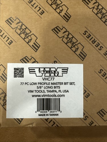 VIM Tools 77-Piece Half Cut Stubby Bit Set VIMVHC77 Brand New! | eBay