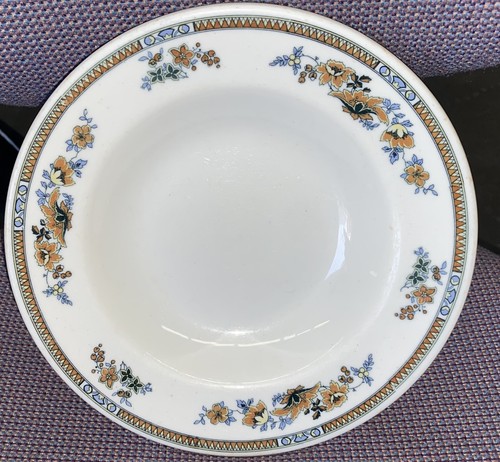 Soo Line Railroad dining car Logan Pattern 9" soup bowl Bottom Signed ...