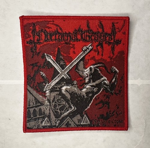 NOCTURNAL GRAVES, SATAN’S CROSS, RED BORDER, 4X4 INCHES, WOVEN PATCH | eBay