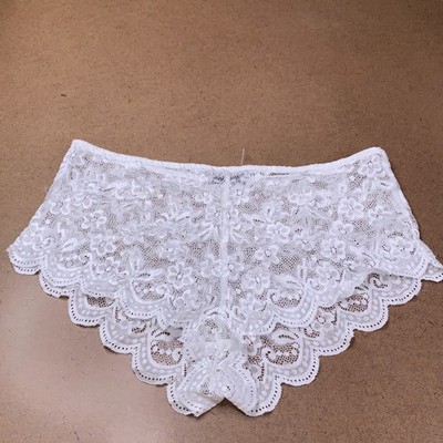 AvidLove Womens Size 18W White Sheer Lace Cheeky Panty New | eBay