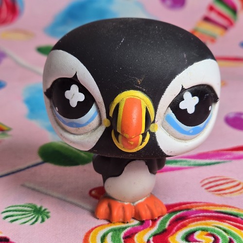 Littlest Pet Shop Authentic LPS #654 Puffin Penguin Black White Blue ...