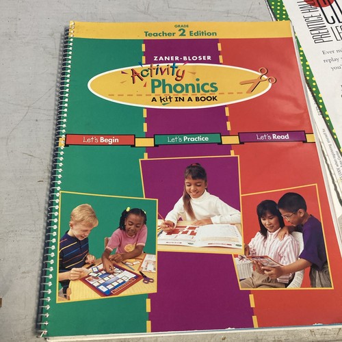Zander Bloser Activity Phonics a Kit In A Book Grade 2 Teachers Edition ...