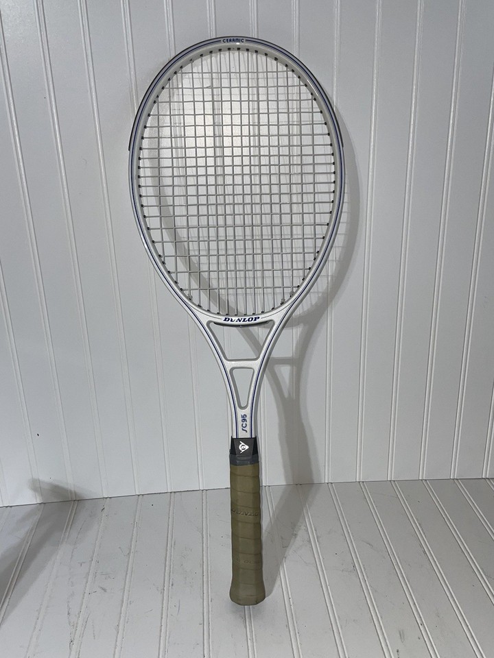 Vintage Dunlop Ceramic Tennis Racket - Model Max SC95 L2 with Carrying ...