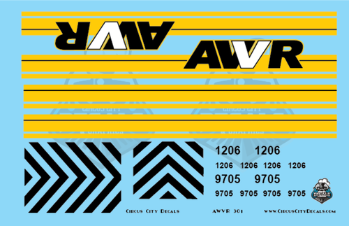 AWVR Unstoppable Movie Custom Decals Blue 1206 SD40-2 CP O Scale | eBay
