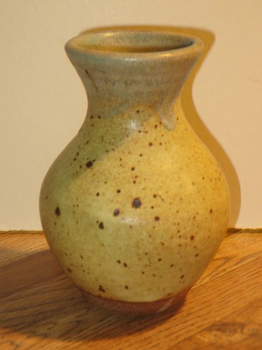 Mike Coon, Evla Studio Pottery Vase With Yellow Iron Oxide Glaze ...