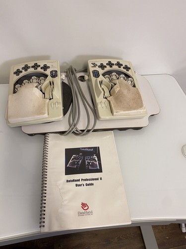 DATAHAND Professional II ERGONOMIC KEYBOARD W/ User Manual Not Tested ...