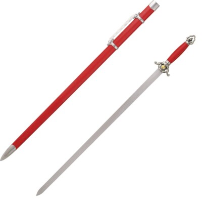 CAS Hanwei Practical Fixed Sword 30" Stainless Steel Blade Red ...