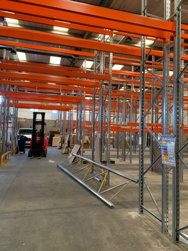 HEAVY DUTY WAREHOUSE PALLET RACKING Upright 5.5m x900mm Beams 2.7m plus ...