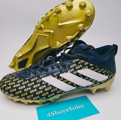 Adidas Men's SIZE 12.5 Georgia Tech 404 Yellow Jackets Football Cleats ...