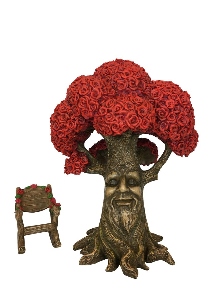 Fairy Garden Miniature Tree: Mr. Red Rose Tree of Azar (9 Inch Tall) | eBay