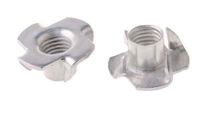 4 Pronged Tee nut M3 M4 M5 M6 M8 M10 M12 T nuts wood furniture Zinc ...
