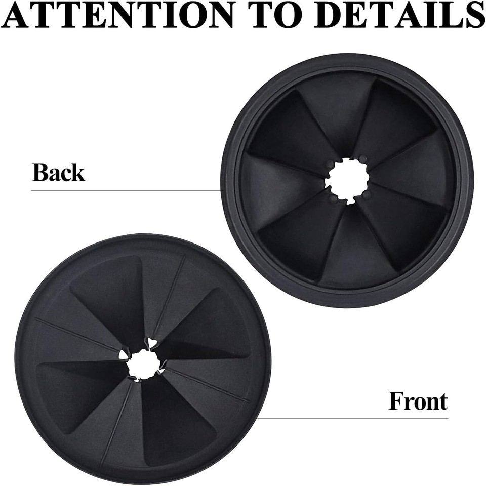 Garbage Disposal Splash Guard 3 3/8 Black Sink Baffle for InSinkErator ...