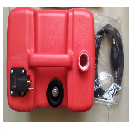 External 12L/3.2 Gallon Fuel Tank w/Fuel Pipe For 2 Stroke 5-6 Hp ...