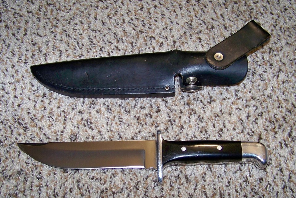 Vintage Buck 124 Frontiersman With Leather Swivel Sheath - Pre Date ...