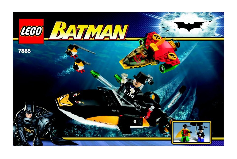 LEGO 7885 - LEGO Batman - Robin's Scuba Jet: Attack of the Penguin - NO ...