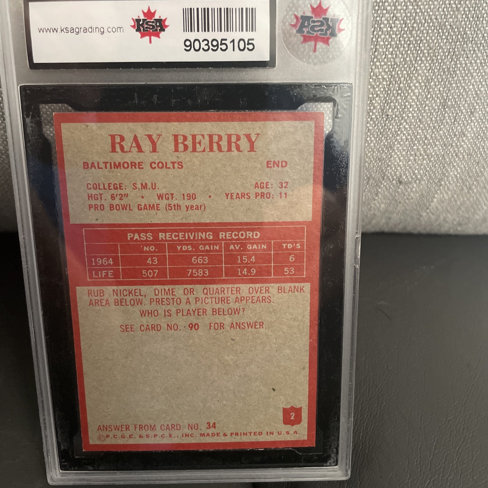 1965 Philadelphia - #2 Raymond Berry for sale online | eBay