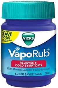 Vicks Vaporub - 50ml Fast Relief From Headache,cough,cold,flu,blocked ...