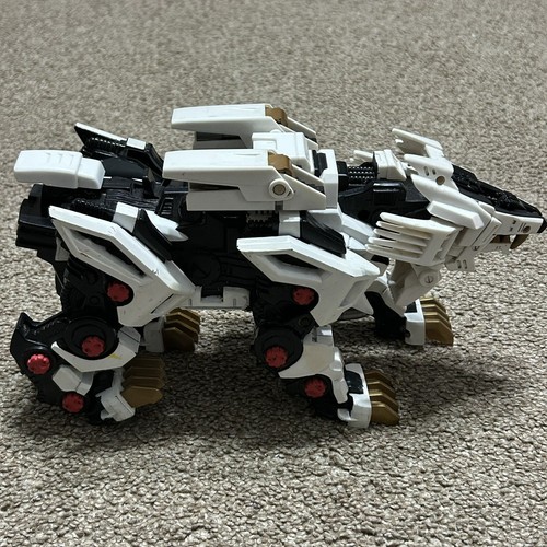 2002 Hasbro Tomy Zoids White Liger Zero Action Figure Robot Lion Tiger ...